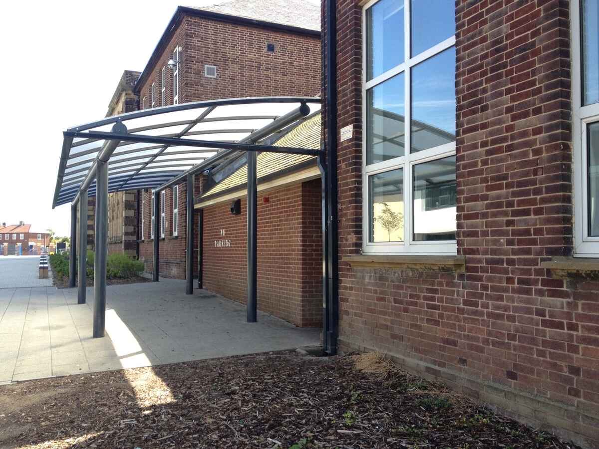 Bespoke Curved Entrance Canopies | Miko Engineering