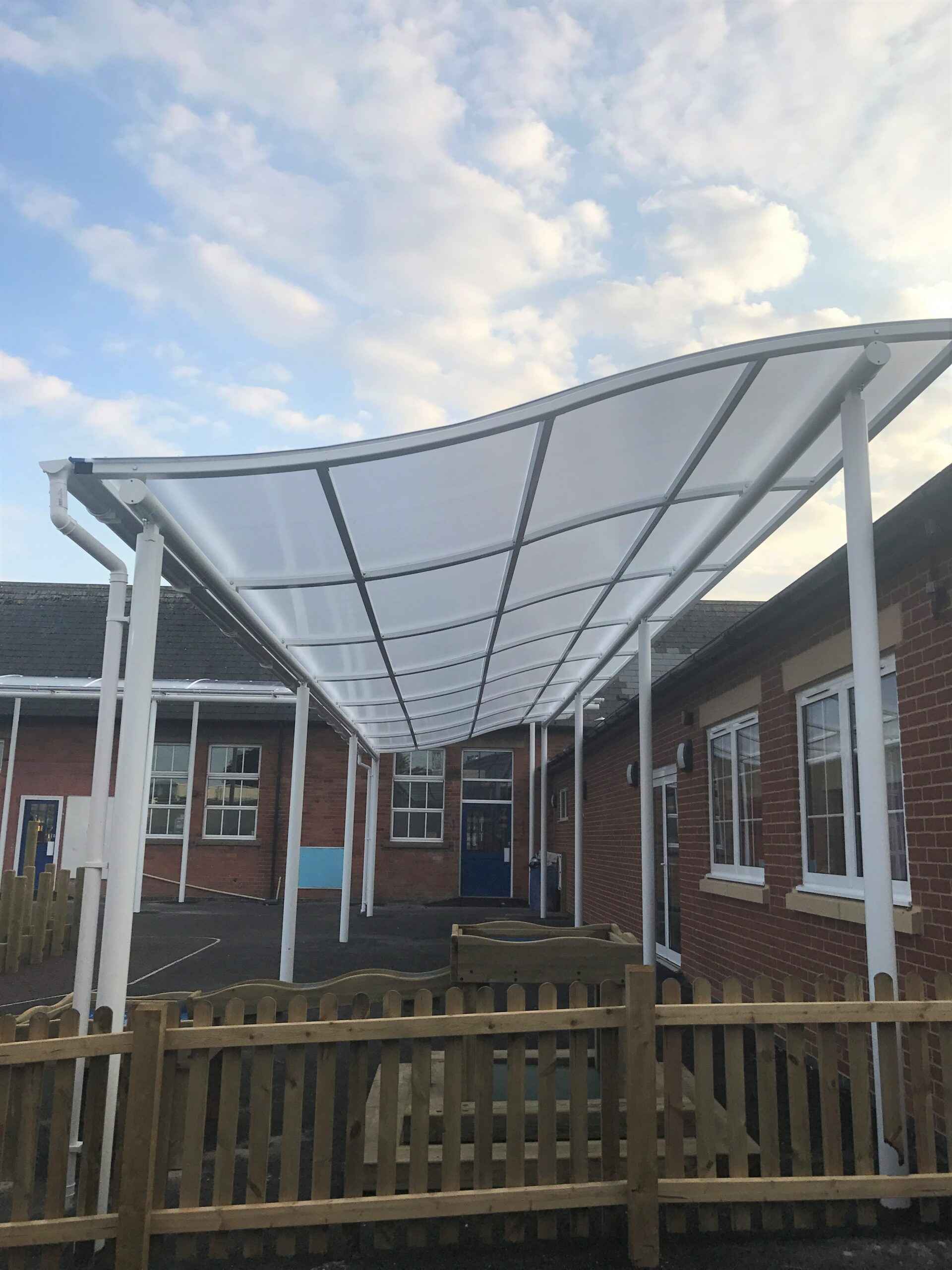 Wave Entrance Canopy | Bespoke Canopies | Miko Engineering